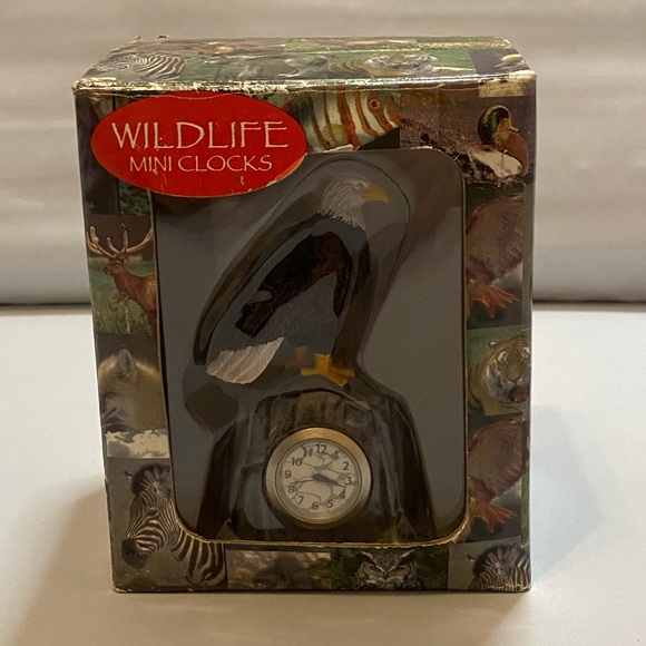 M.Z. Berger & CO | Other | Mz Berger Co Wildlife Mini Clock Bald Eagle ...